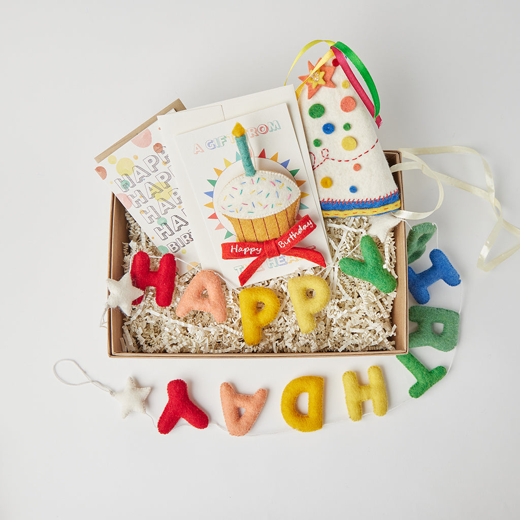Hand-Felted Happy Birthday Gift Set – Craftspring