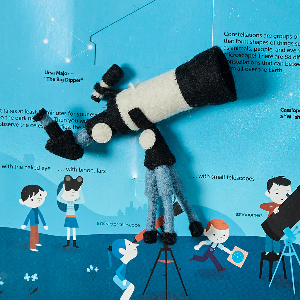 Telescope Ornament | Handmade Gift for Stargazers & Scientists ...