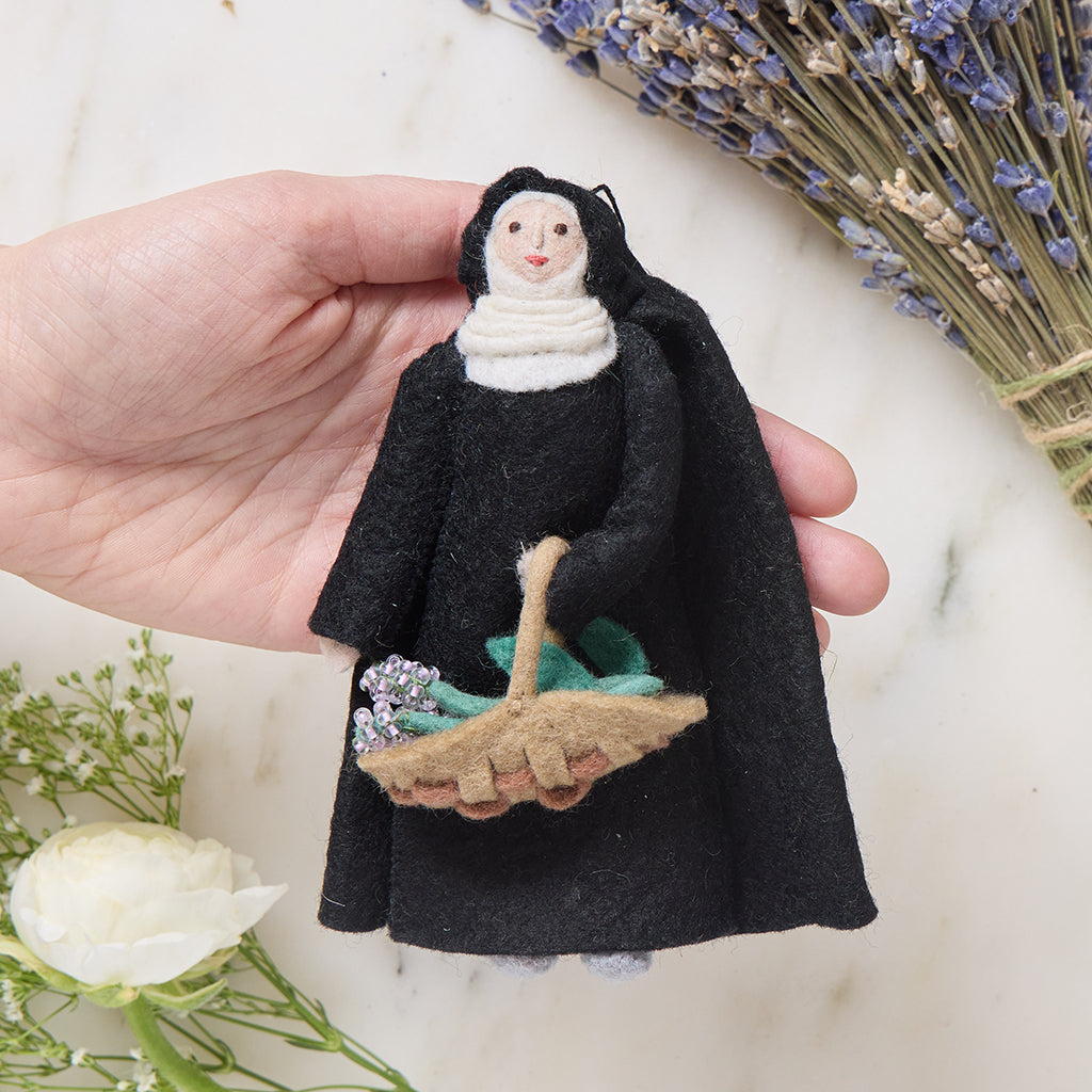 Nun with Lavender Ornament - Handmade Spiritual Keepsake – Craftspring