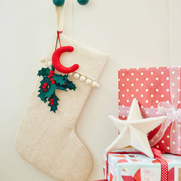 Hand Felted Red Letter Ornament – Craftspring