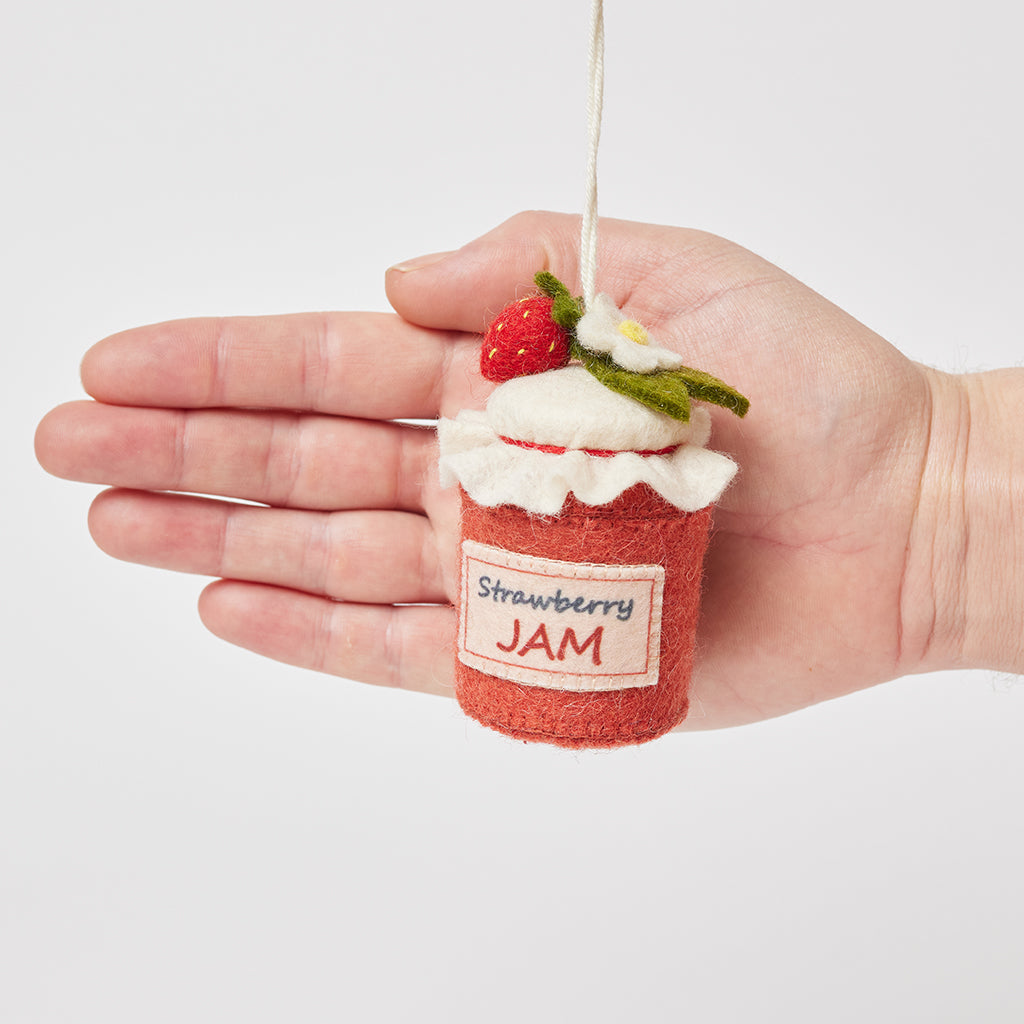 Hand Felted Strawberry Jam Ornament – Craftspring